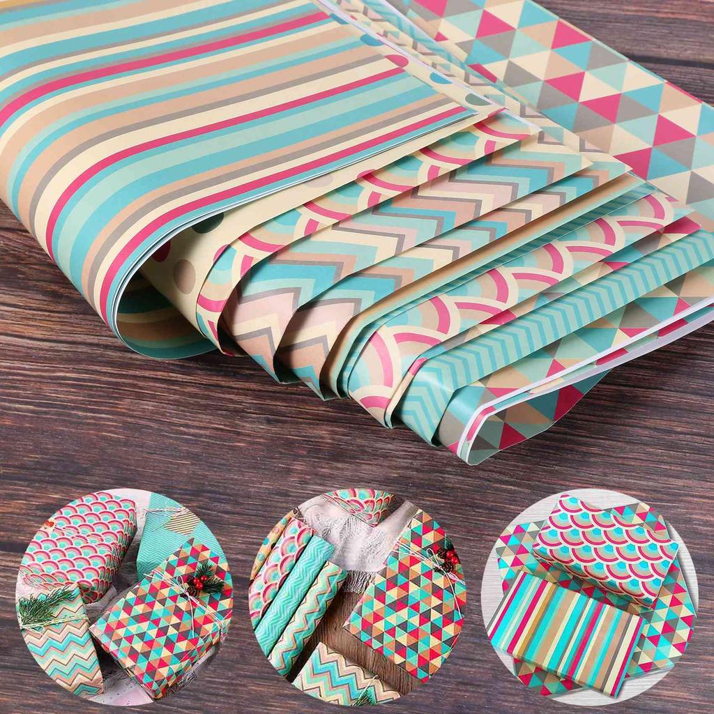 Buy Wrapping Paper Set,Gift Wrapping Paper Birthday,12 Sheets Gift Wrap ...