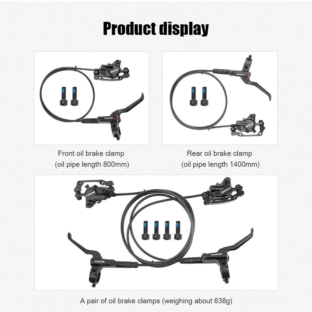 Mountain Bike Disc Brake Set Hydraulic Disc Brake with 160mm Rotors ...
