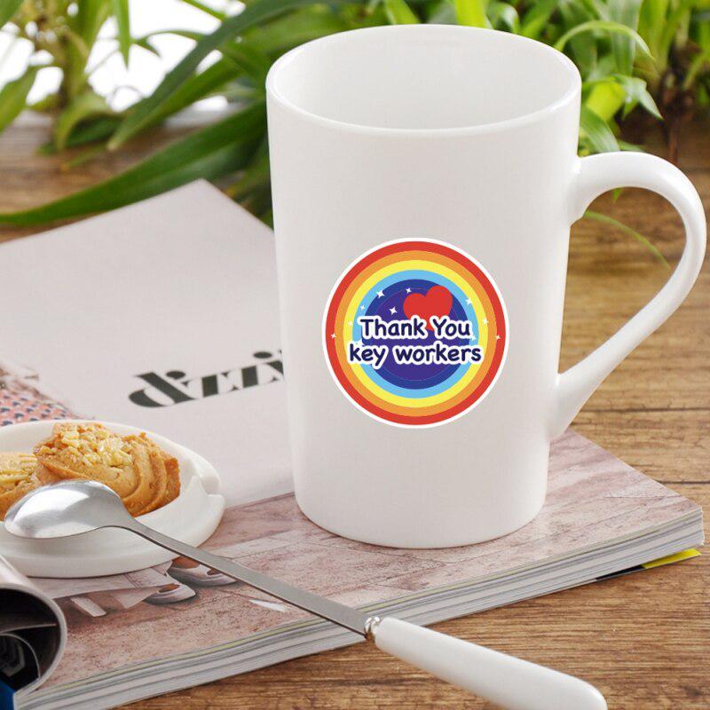 Buy Thank You NHS And Key Workers Rainbow Sticker Stay Safe and Healthy ...