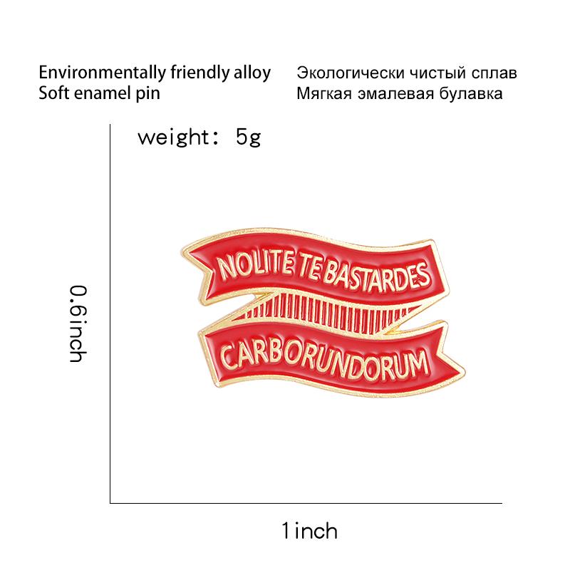 Buy Z-shaped Banner Streamer Pin Hard Enamel Pin Fashion Badges Lapel ...