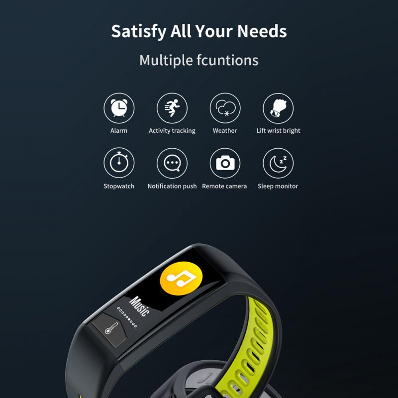 Buy Microwear 0.96 Inch IPS TFT Color Screen T02 Body Temperature Heart ...