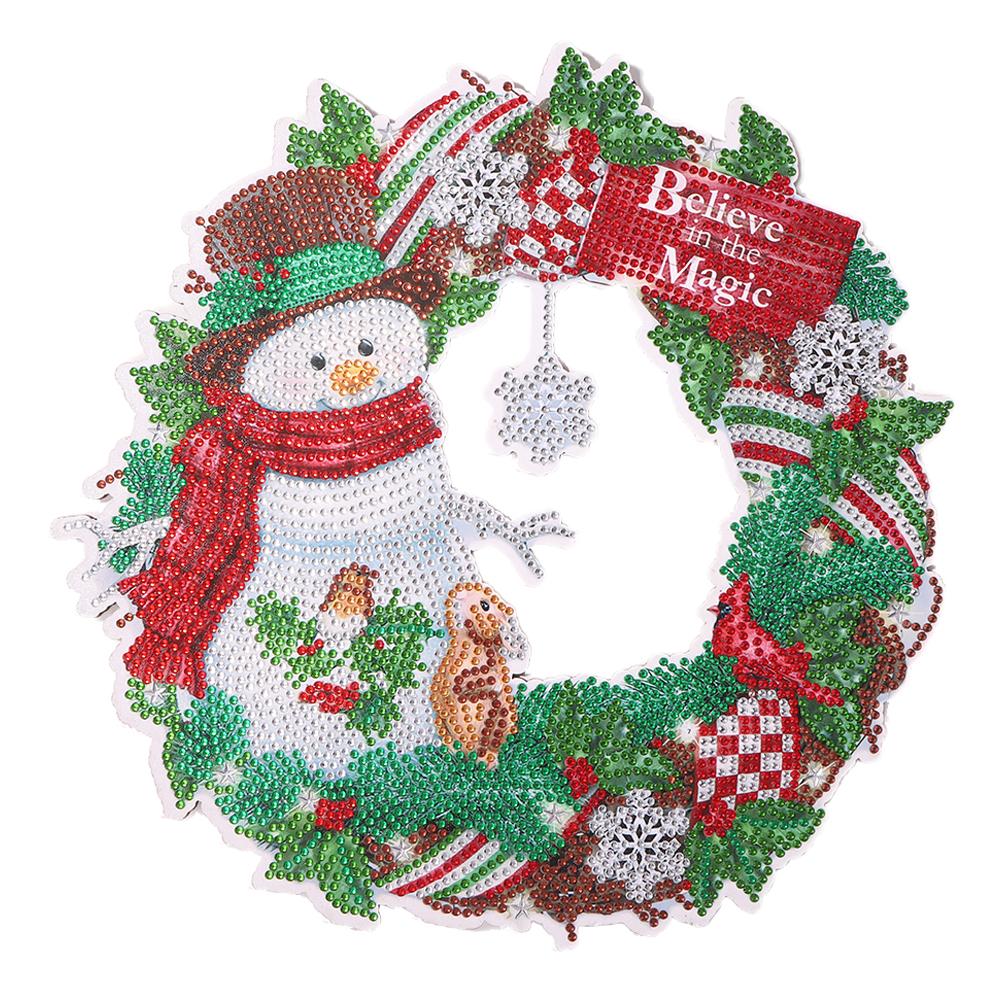 Satın alın 5D DIY Diamond Painting Christmas Crystal Wreath Kit Art ...