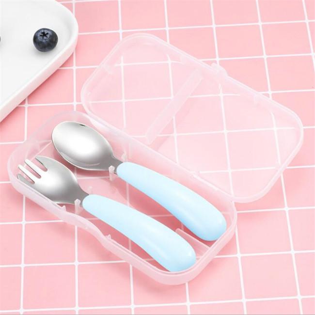 Baby Tableware Set Children Utensil Toddler Dinnerware Cutlery Infant ...
