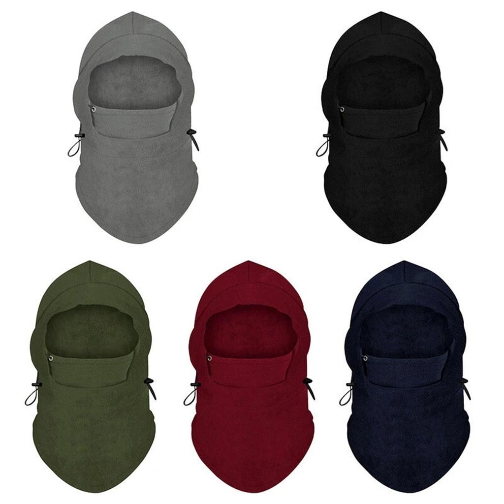 Buy Unisex Winter Balaclava Hat Windproof Fleece Hat Breathable Face ...