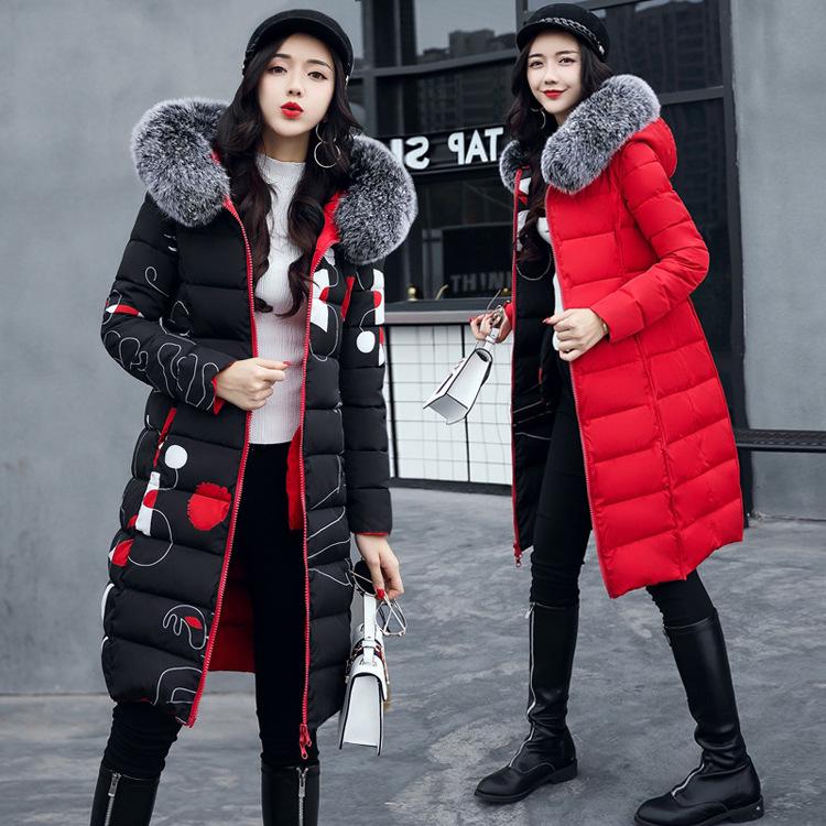 Buy Both Two Sides Can Be Wore 2019 Women Winter Jacket with Fur Hooded ...