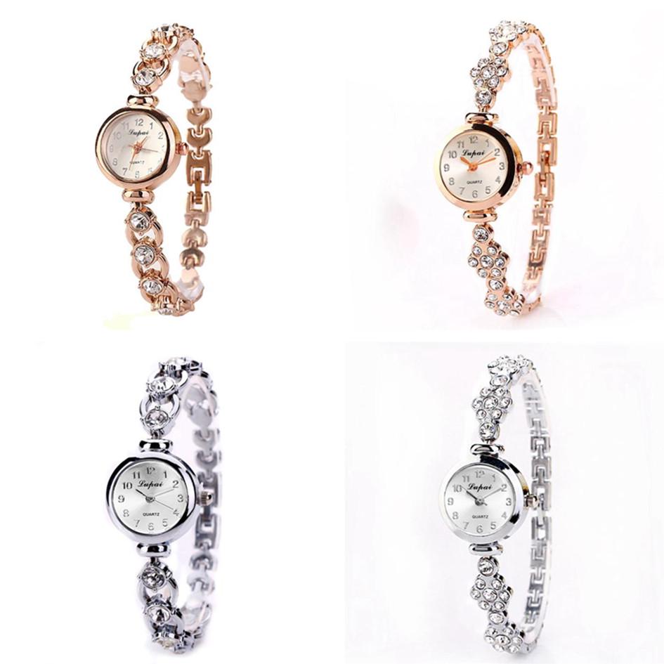 Buy Fashion Women Arabic Numerals Diamond Decor Watches Luxury Female ...