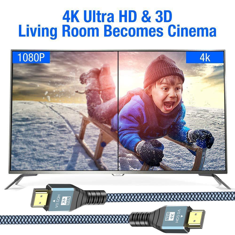 Cheap HDMI cable aluminum alloy nylon braided high-quality 4K60 TV ...
