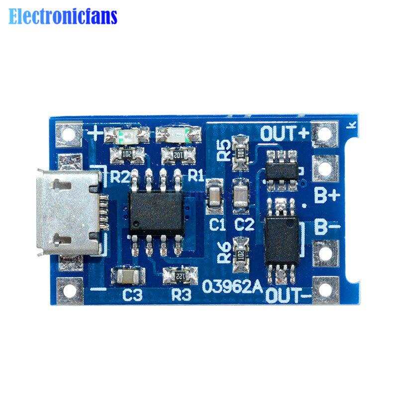 Composants électroniques MODULO SCHEDA TP4056 MINI USB CARICA BATTERIE ...