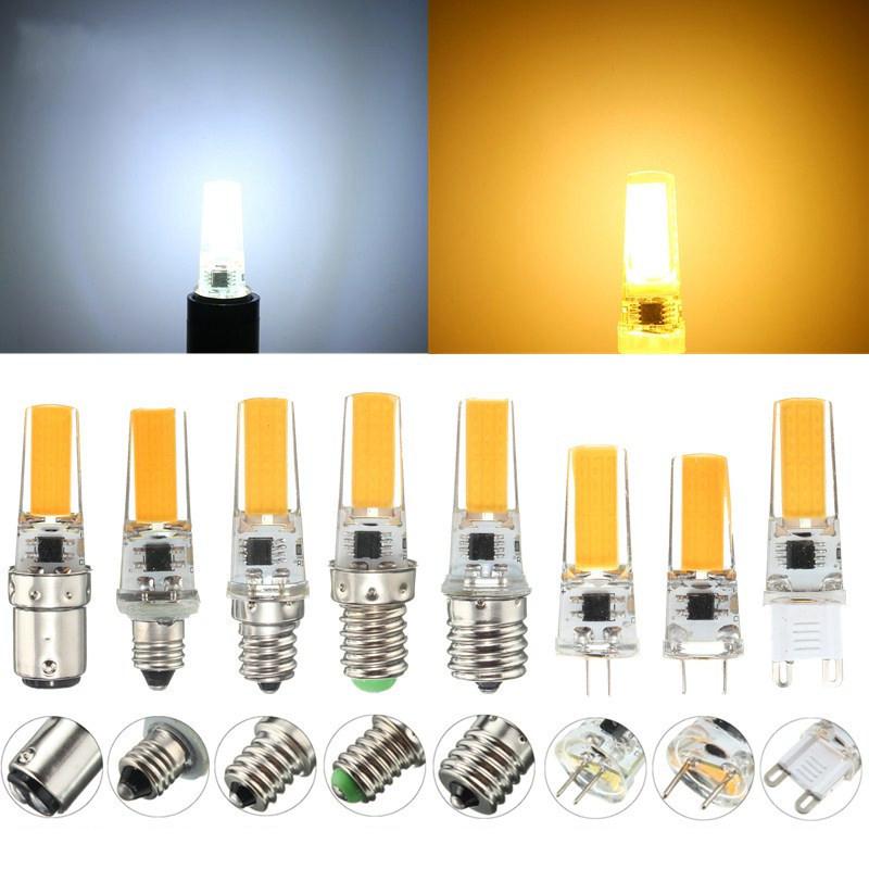 2.5W Dimmable COB LED Lamp Bulb E14 E12 E11 E17 G8 BA15D G4 G9 Light ...