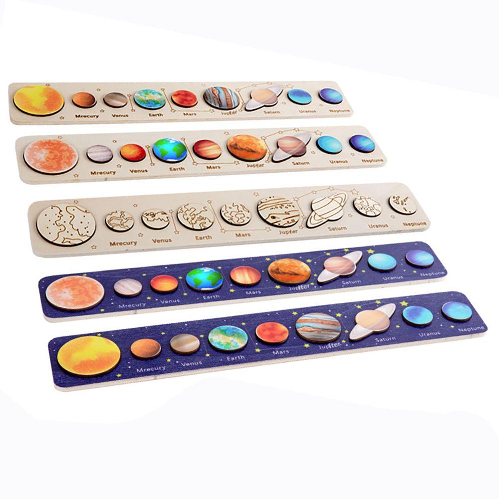 Buy Game Montessori Preschool Solar System Jigsaw Puzzle Toy Planets ...