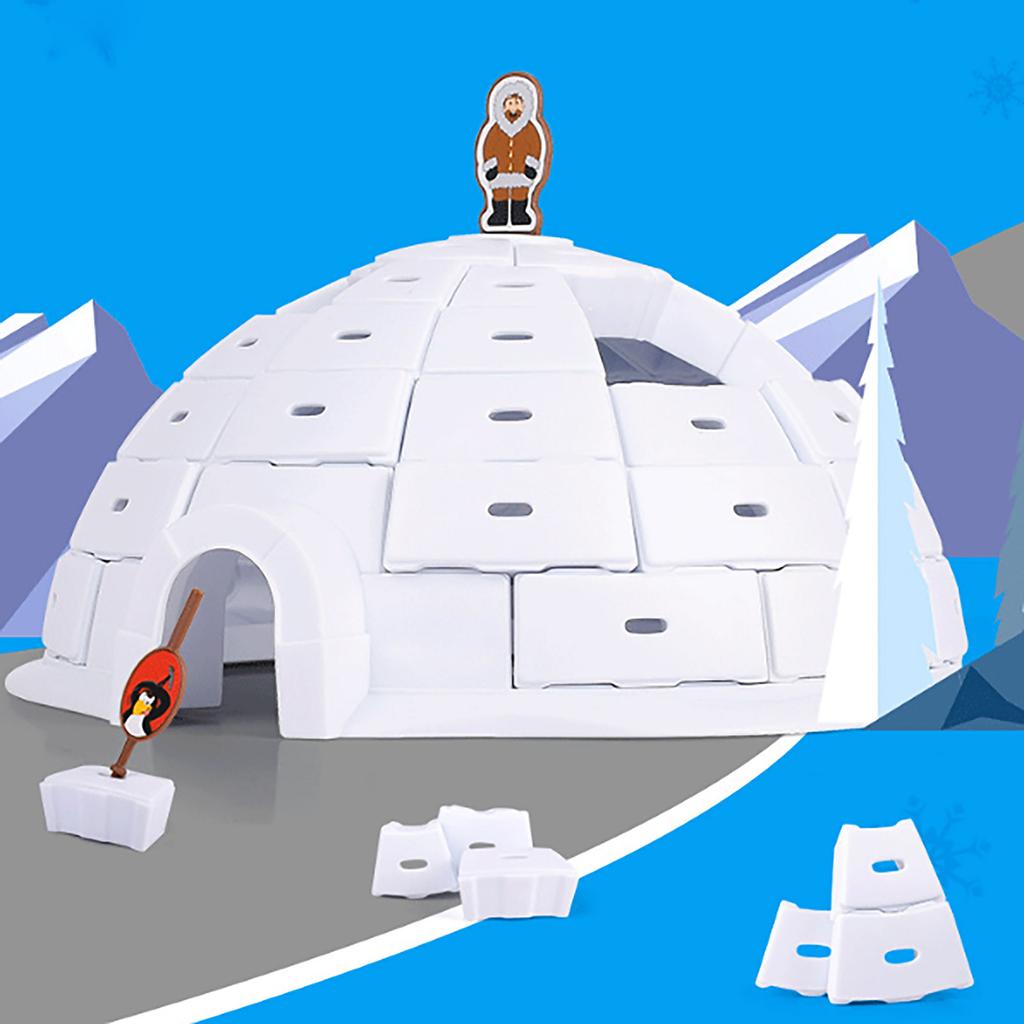 Buy [Tanya]Penguin Ice Dome Toy Building Block Set, Fun Game Toys Gifts ...