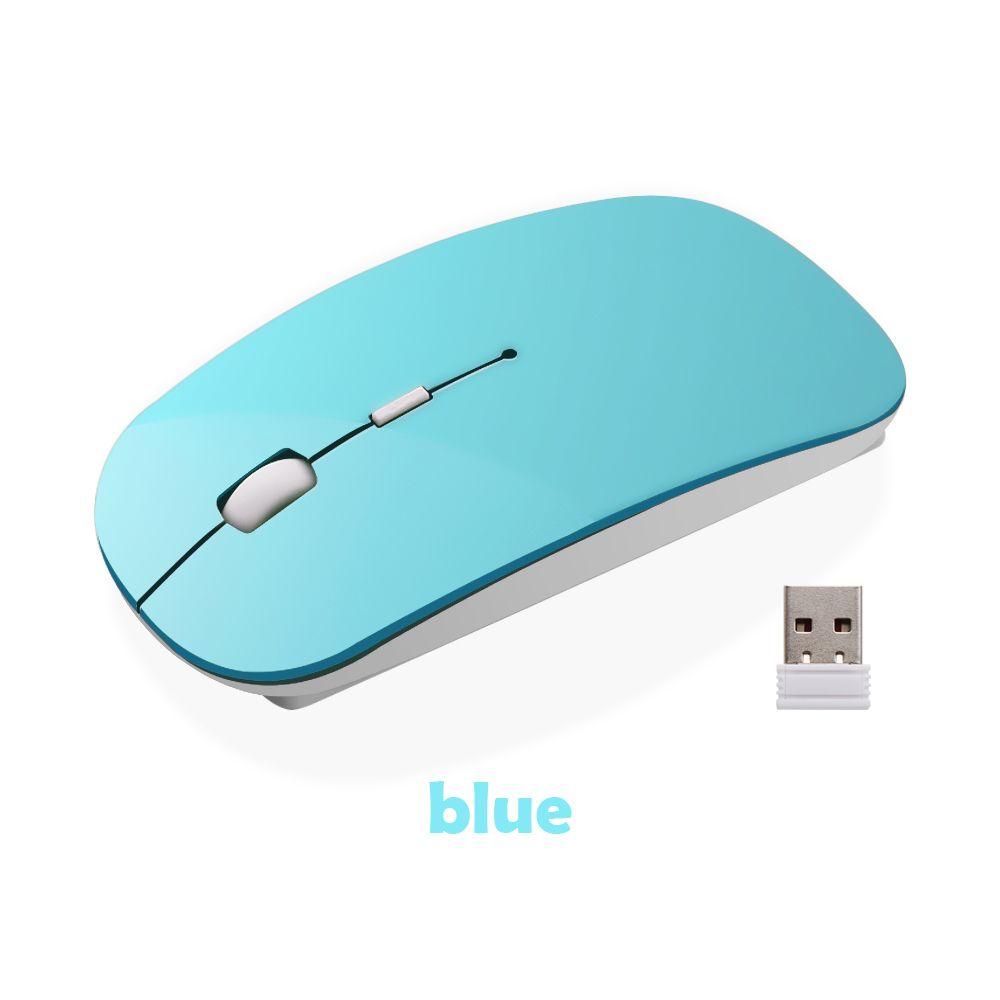 Home Office High Quality Desktop Ultra Thin 2.4GHz Wireless Mouse Optical Cordless Mice USB ...