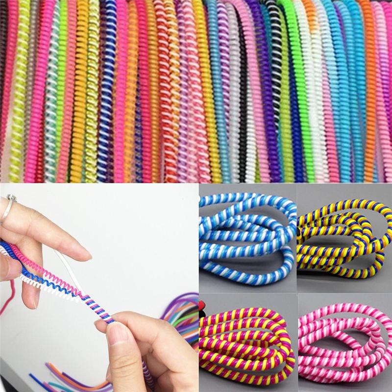 Buy 10 Pcs Spring Protector Cover Cable Line For Phone USB Data Sync ...