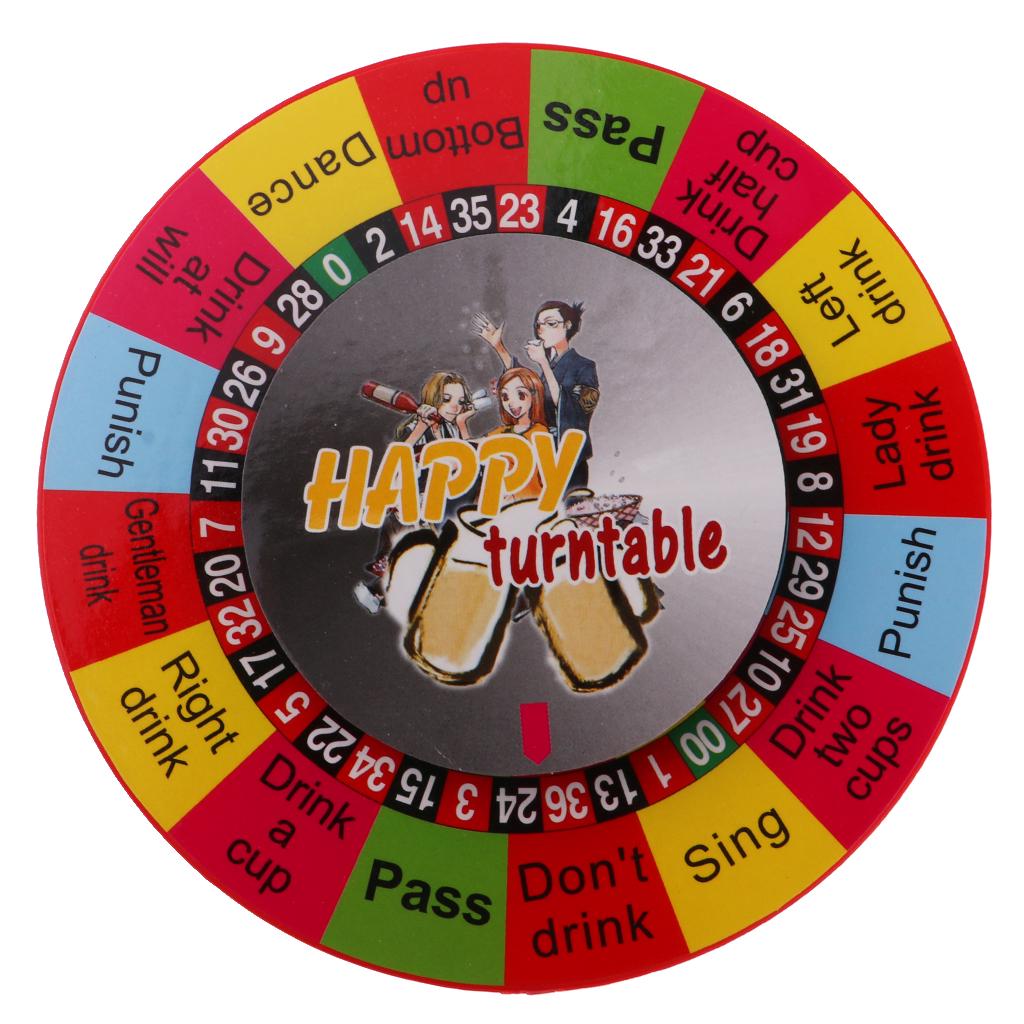 Buy 3 In 1 Powered Roulette Turntable Set Drinking Game for Bar KTV ...