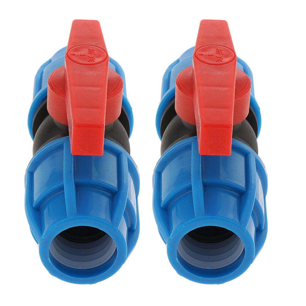 Buy 2pcs PE Plastic Valve Straight Core 25mm at affordable prices ...
