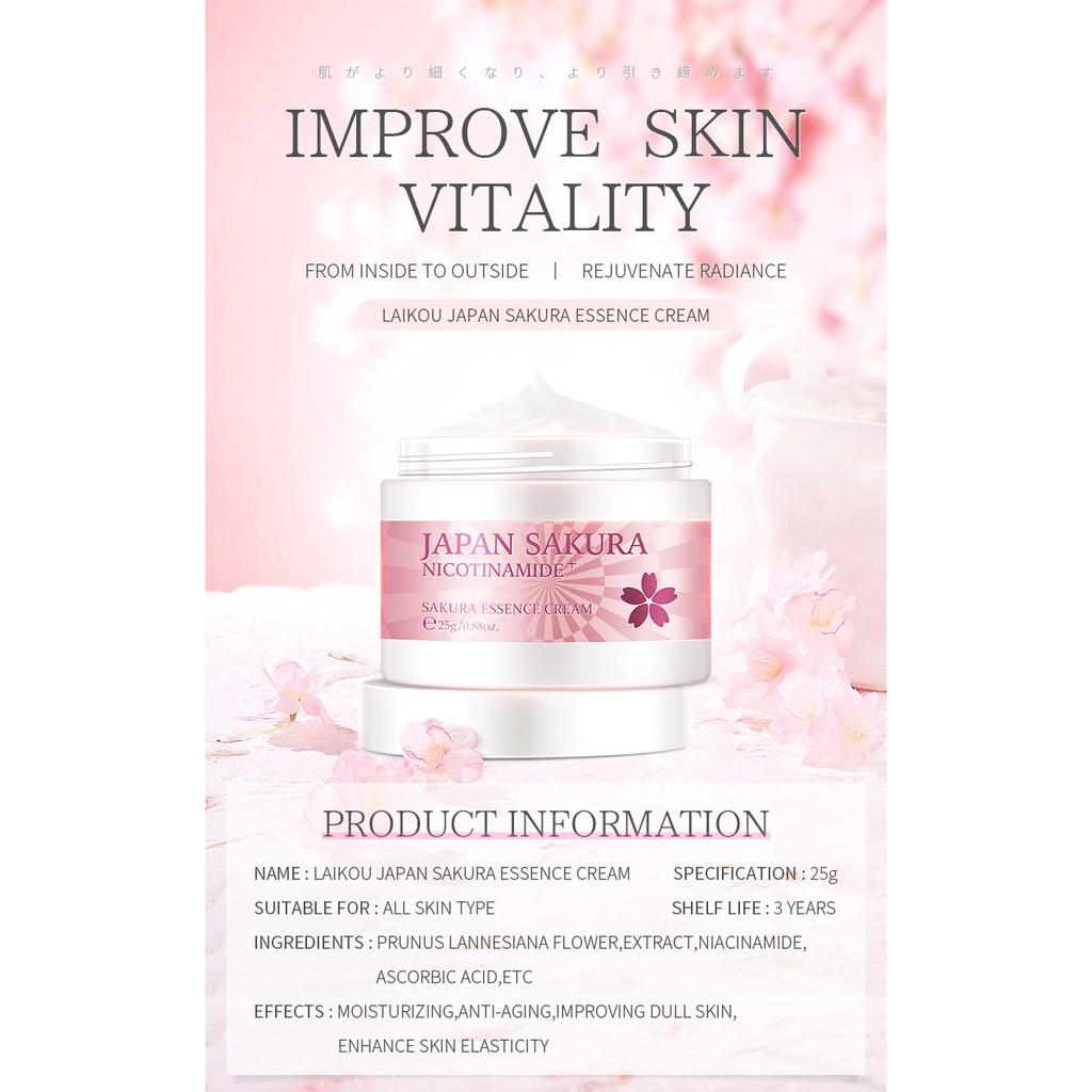 Japan Sakura Essence Cream Hyaluronic Acid Anti-Aging Winkles Serum ...