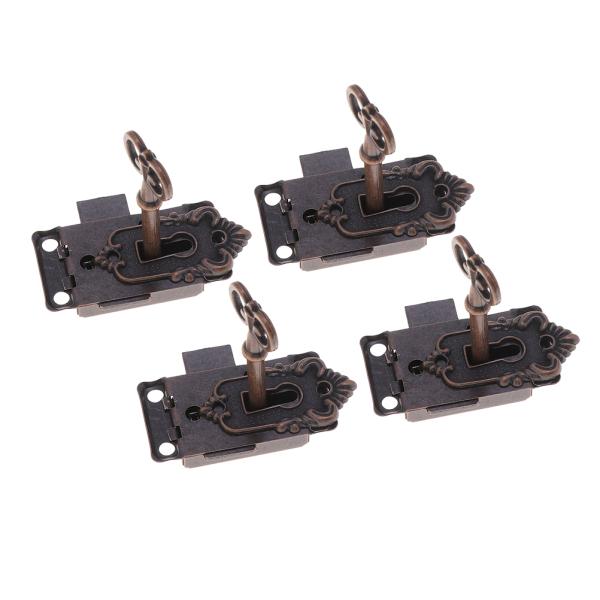 Buy 4pcs Practical Small Box Packing Buckles Hook Locks Alloy Latches ...