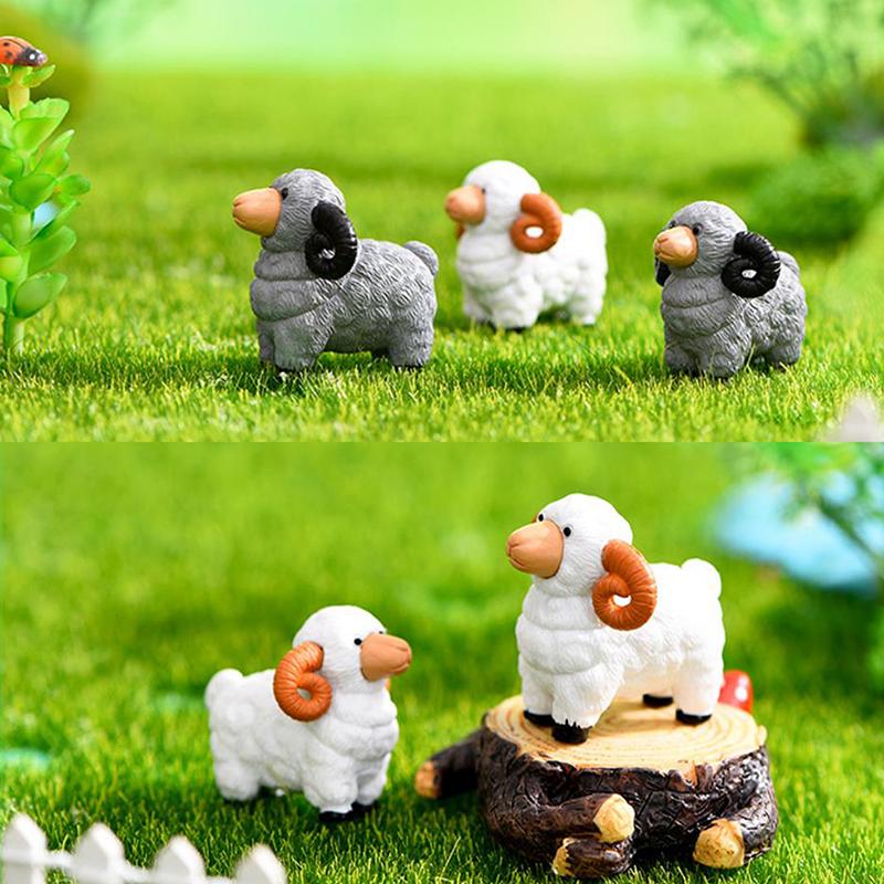 Buy 1Pc Mini Fairy Garden Sheep Micro Landscape Desktop Home Decoration ...