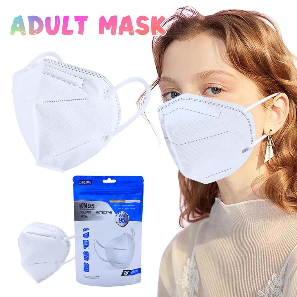 10pcs Individually Packaged Face Mask Adult Protective Face Mask uygun ...