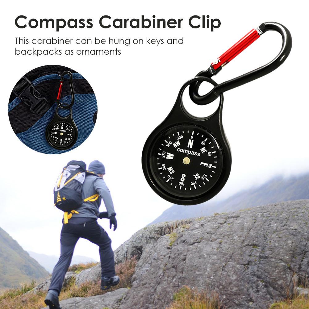 Buy Zinc Alloy Buckle Compass Mountaineering Buckle Hook Quick Hanging ...