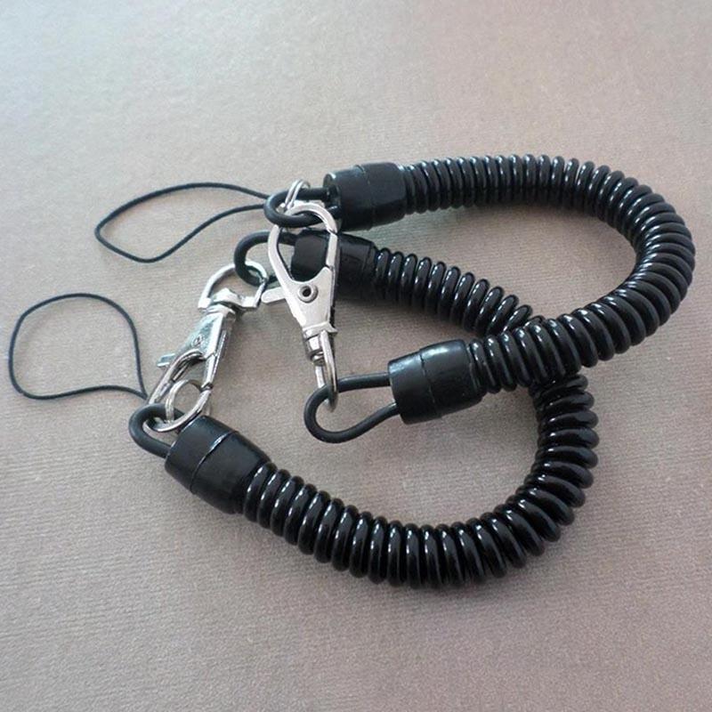 2 X Tactical Retractable Plastic Spring Elastic Rope Security Gear Tool ...
