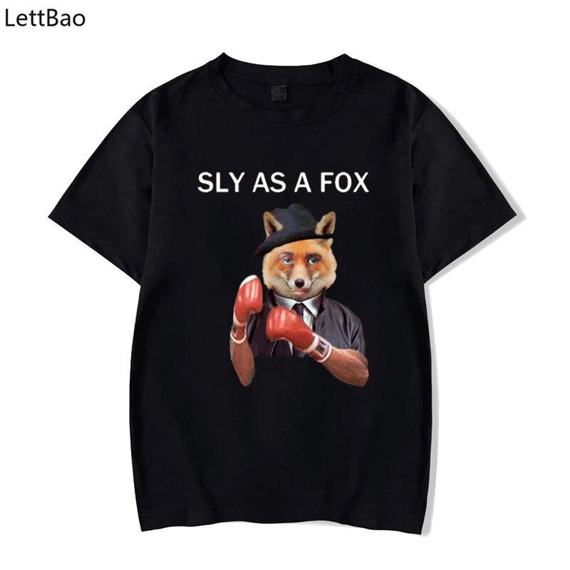 Comedy Sly As A Fox T-Shirt Harajuku Fashion Print Streetwear Casual ...