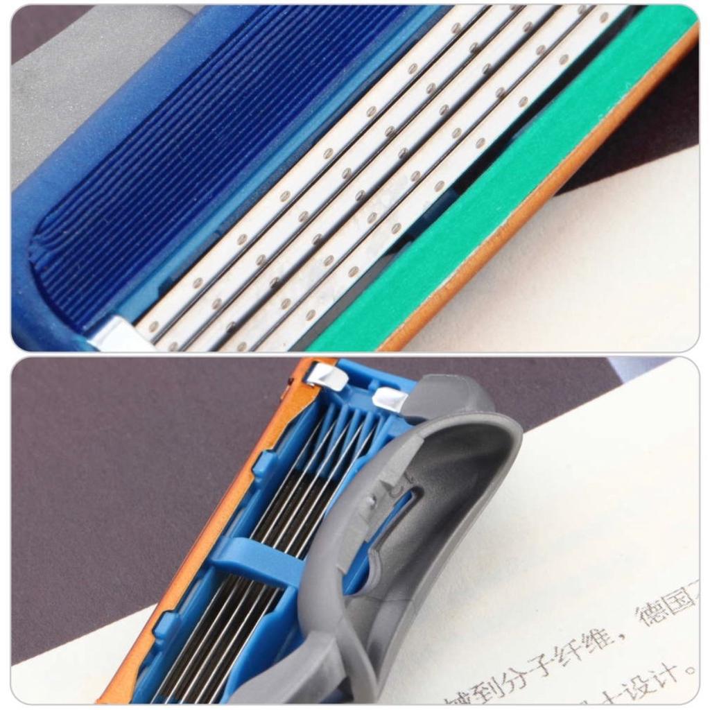 Buy New HOT 4pcs 5-Blade System Sharpener Shaver Razor Blades for Men ...