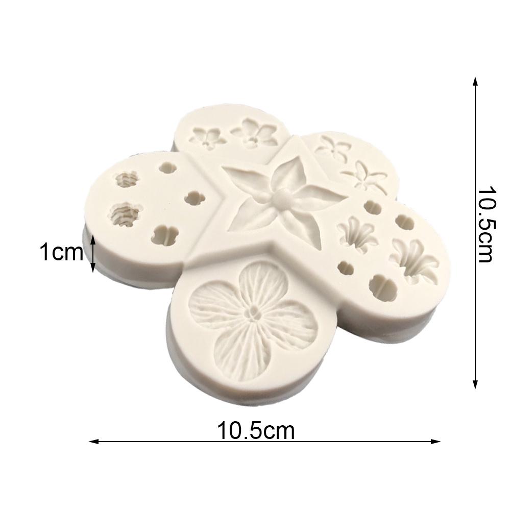 Buy Flower Shape Silicone Mold Fondant Cupcake DIY Polymer Clay Epoxy ...