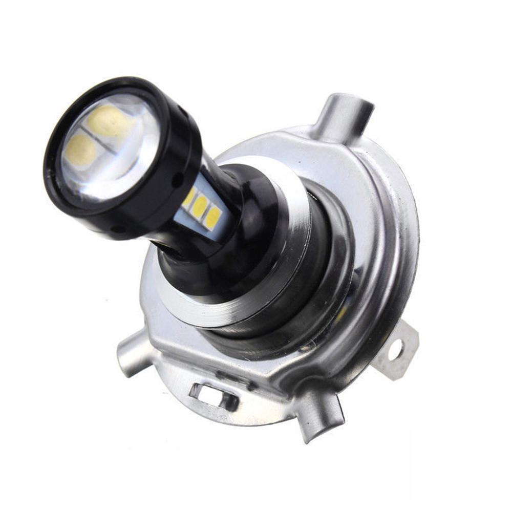 Universal H4 LED-Lampe weiß Hi/Lo Strahl Motorrad Scheinwerfer 6500K ...
