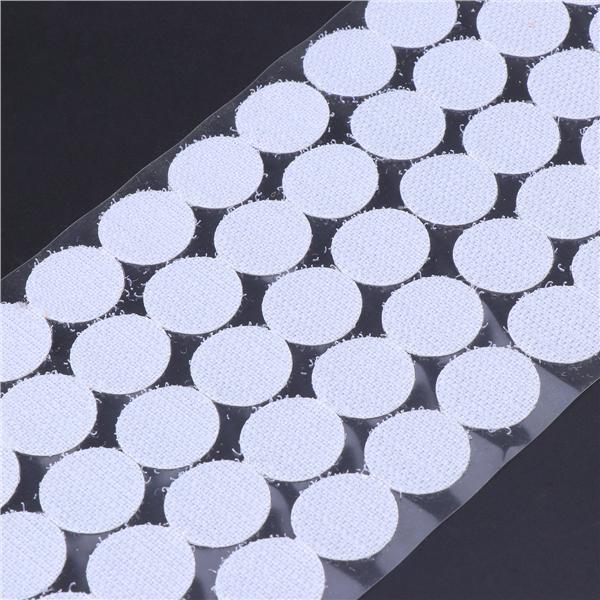 500pcs 20mm Diameter Round Back Sticky Tapes Hook and Loop Self ...
