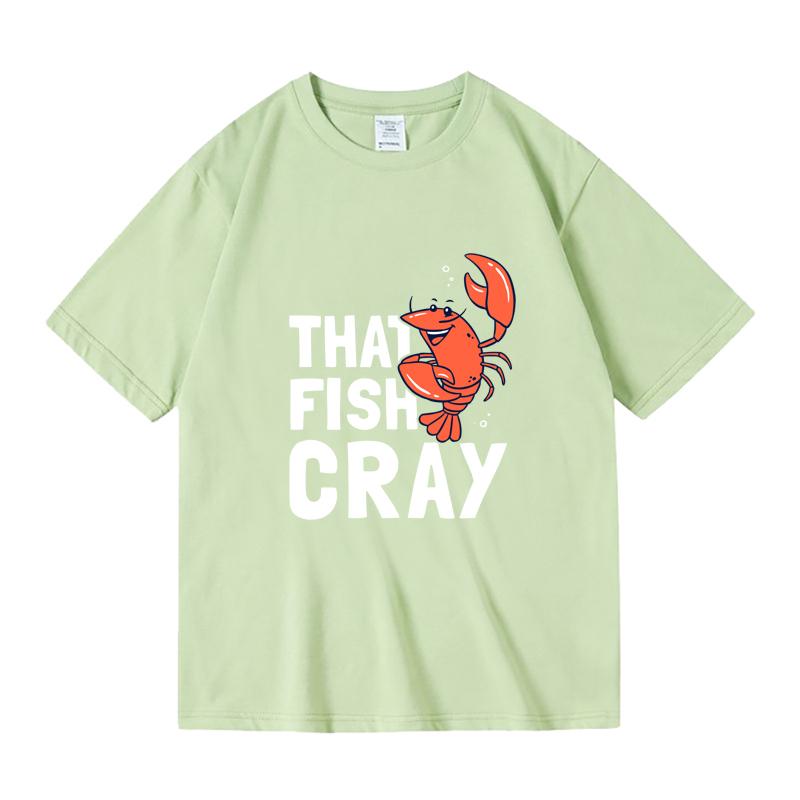 210 GSM Men's Heavy 100% Cotton T-Shirt That Fish Cray uygun fiyatlı ...