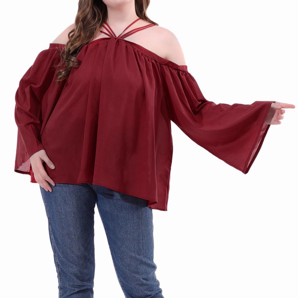 Buy C-up Womens Fashion Sexy O-Nack Plus Size Long Solid Color Cutout ...