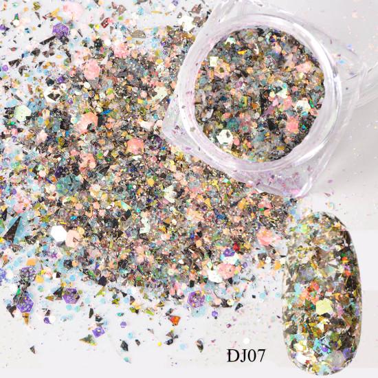 Buy Nail Art Glitter DIY Sparkly Paillette Tips Nail Manicure at ...