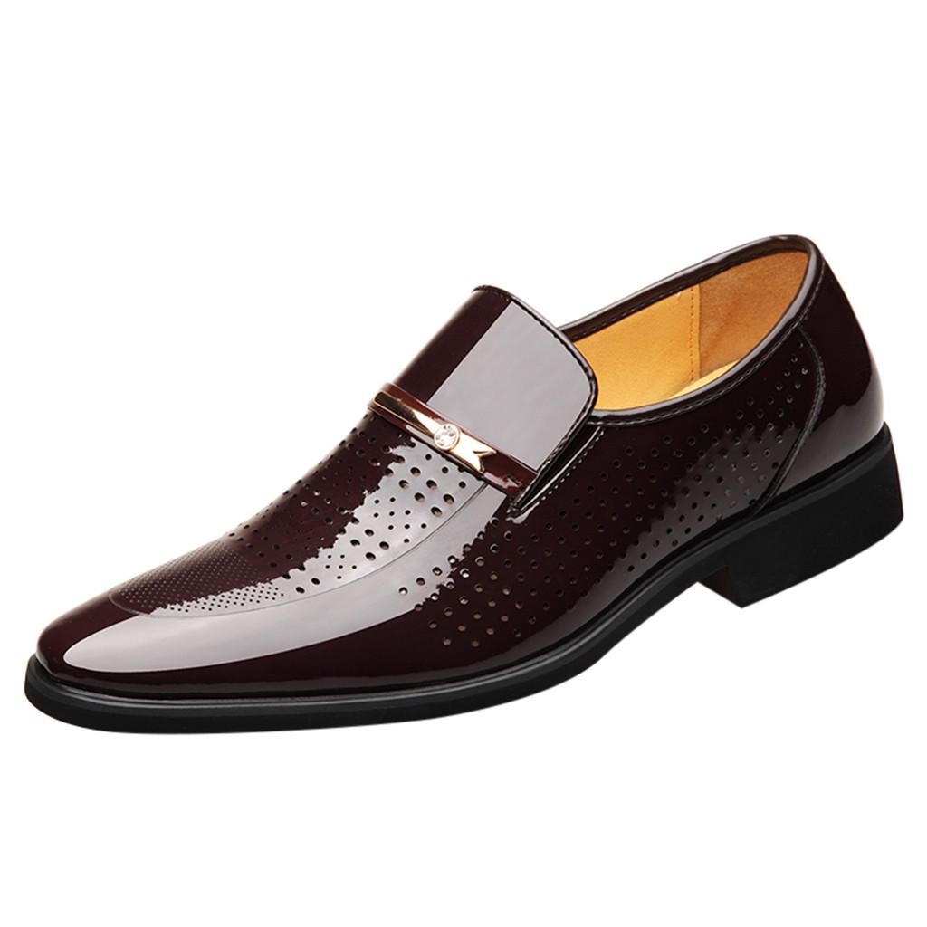 Buy Jovnos Men's Pointed Shoes Business Fashion Casual Comfortable ...