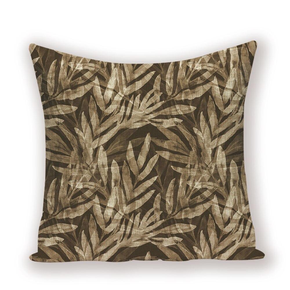 Satın alın Tropical Leaf Cushion Cover Spring Plant Leaf Pillows Covers ...