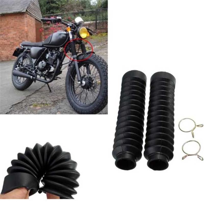 Buy Motorcycle Front Fork Cover Gaiters Gators Boot Shock Protector ...