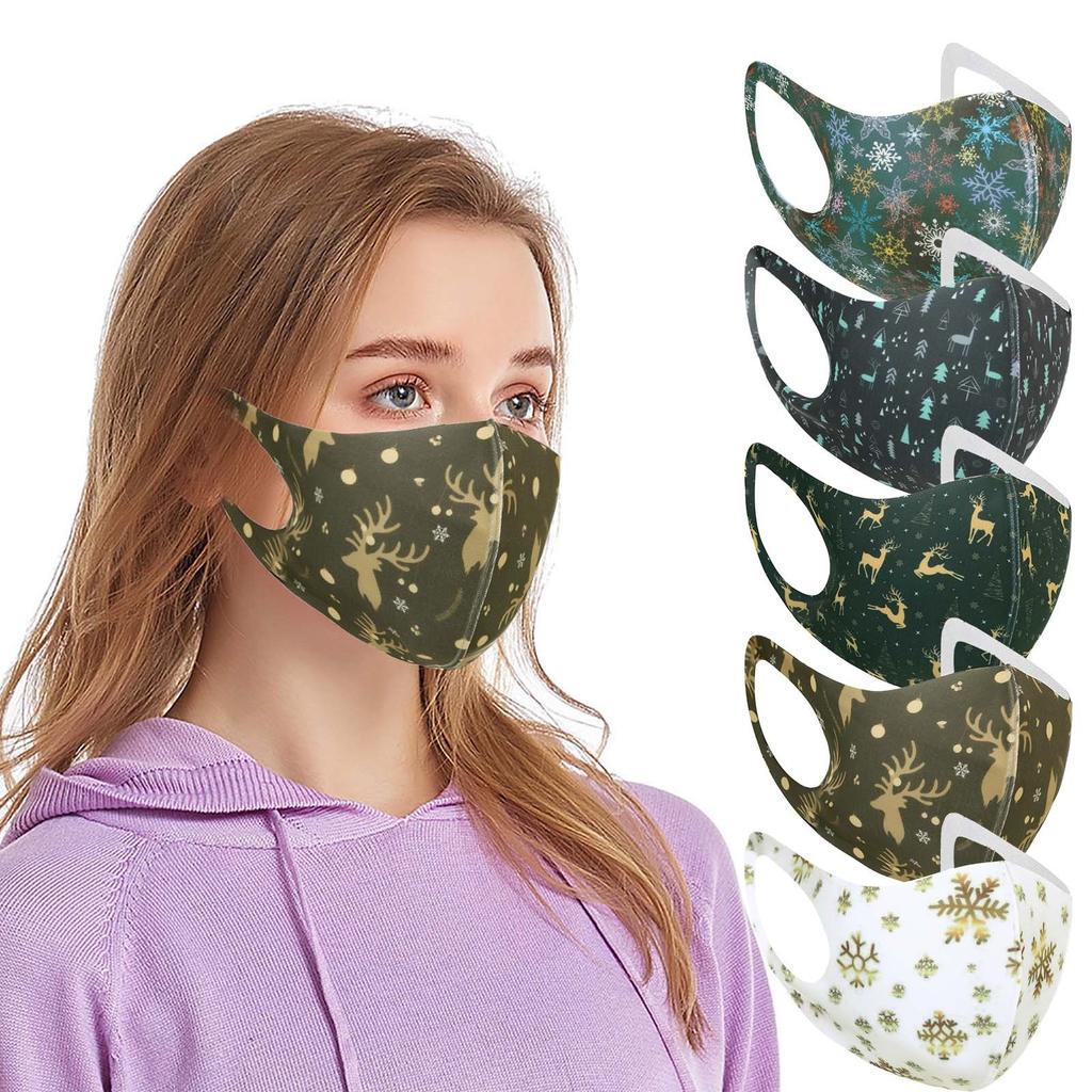 Buy SIS 5pc Mouth Masks for Protection Face Mask Washable Earloop Mask ...