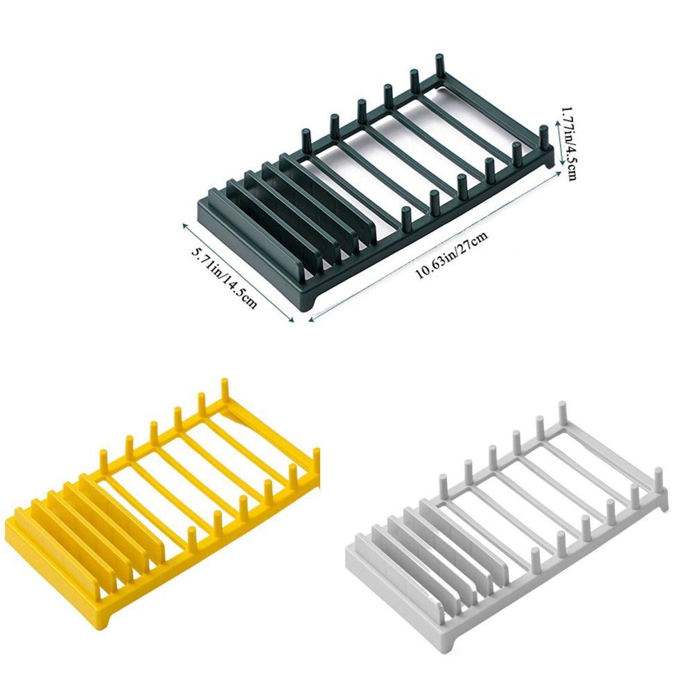 Cheap Plastic Multi-use Bowl Dish Lid Holder Anti-slip Storage Drain ...