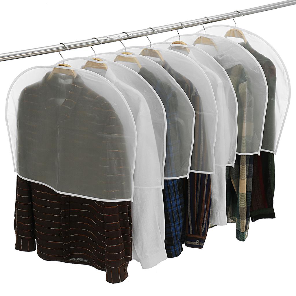 Buy 12PCS PEVA Shoulder Covers Clothes Suit Transparent Durable Dust ...