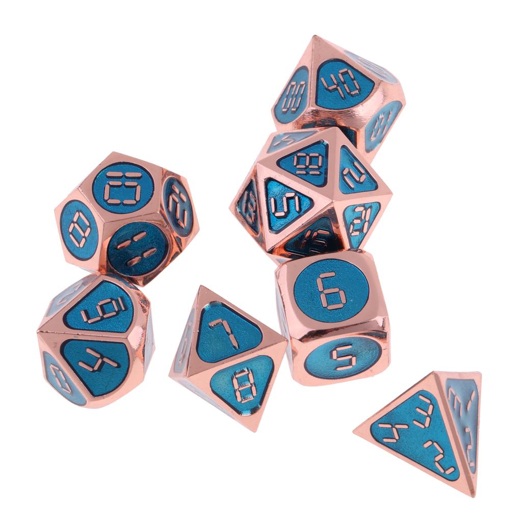 7 Pack Multisided Dice D4 D6 D8 D10 D12 D20 Dices DND MTG RPG Wargame ...