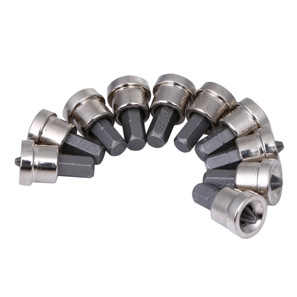 Buy 10pcs Depth Stop Plasterboard Screws Locating Screwdriver Bits PH2 ...