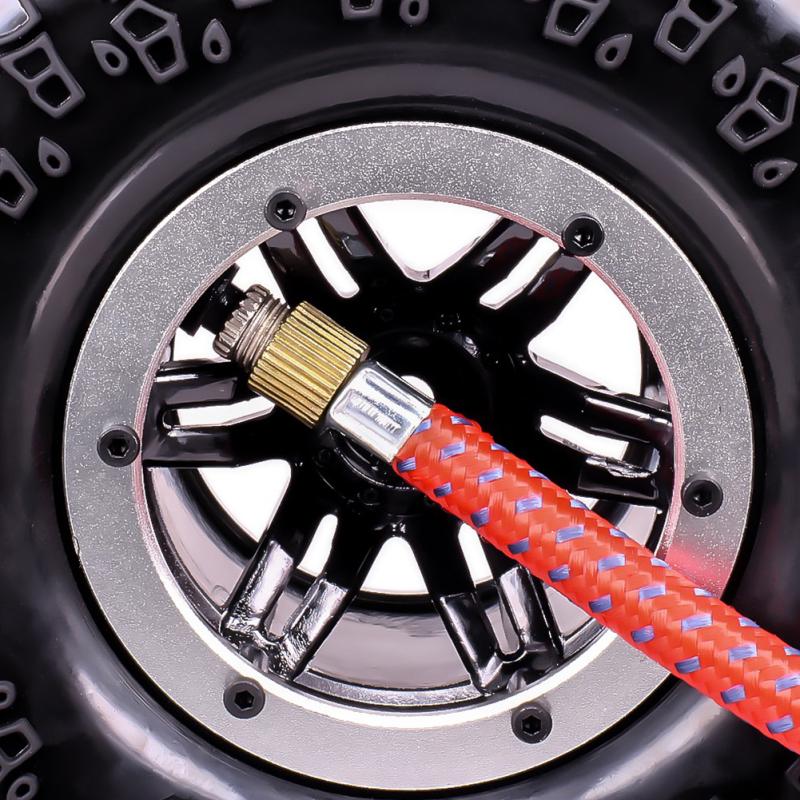 Buy 4pcs 2.2 Inch Inflatable Beadlock Tire Air Pneumatic Wheel For 1/10 ...
