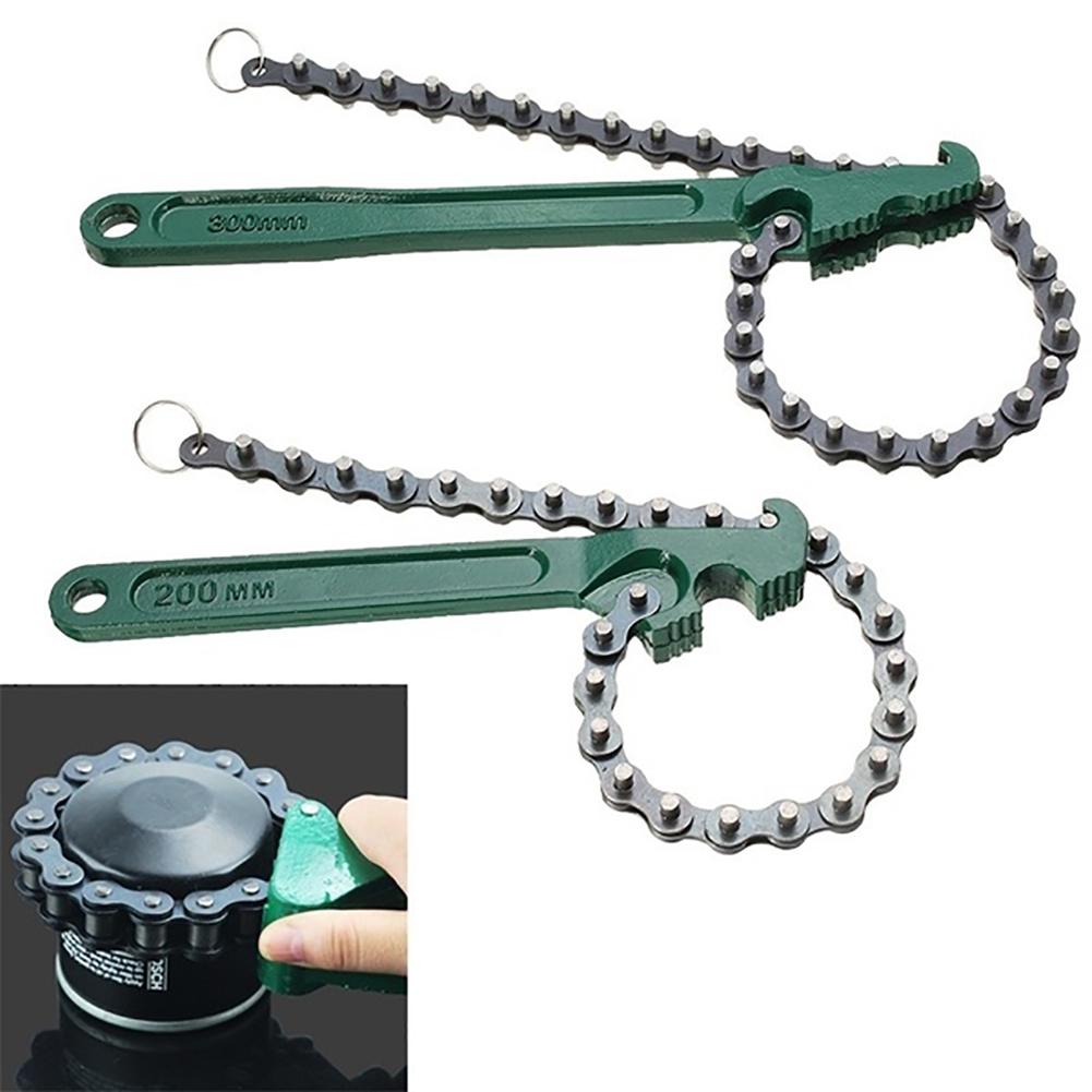 Buy Automobile Oil Fuel Engine Filter Chain Wrench Removal Spanner ...