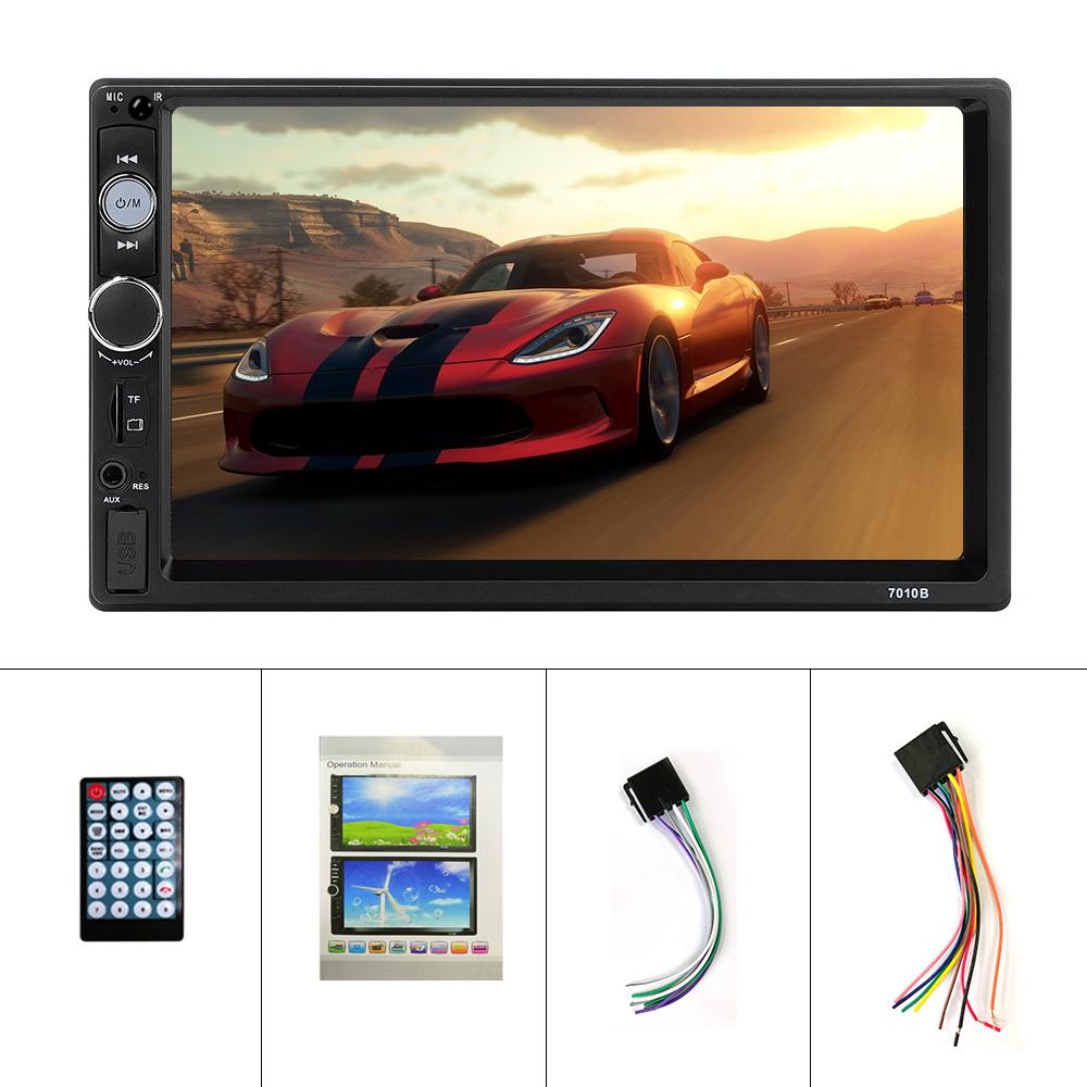 Podofo 7"HD Player MP5 Player 2Din Car Radio Touch Screen Digital Display Support Bluetooth USB ...
