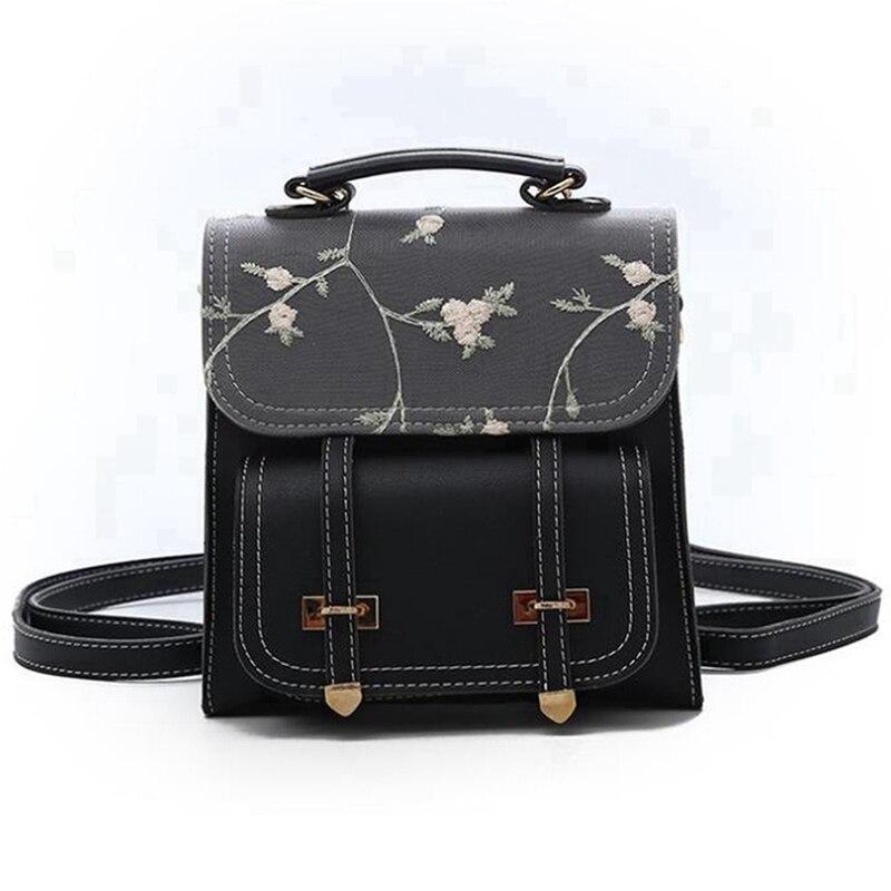 Cheap New-Small Flower Embroidery Backpack Student Backpack Casual Mini ...