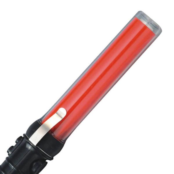30CM Red LED Traffic Warning Safety Baton Wand Light with Strong magnet ...