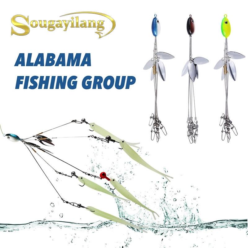 Buy Fishing Tackle Accessories 5 Arms Alabama Umbrella Rig with Multi ...