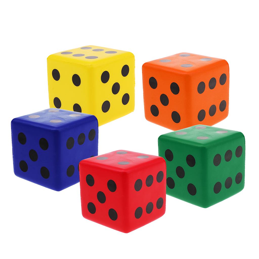 Buy Sponge Dice Foam Dot Playing for Math Teaching Vent Toy Blue at ...
