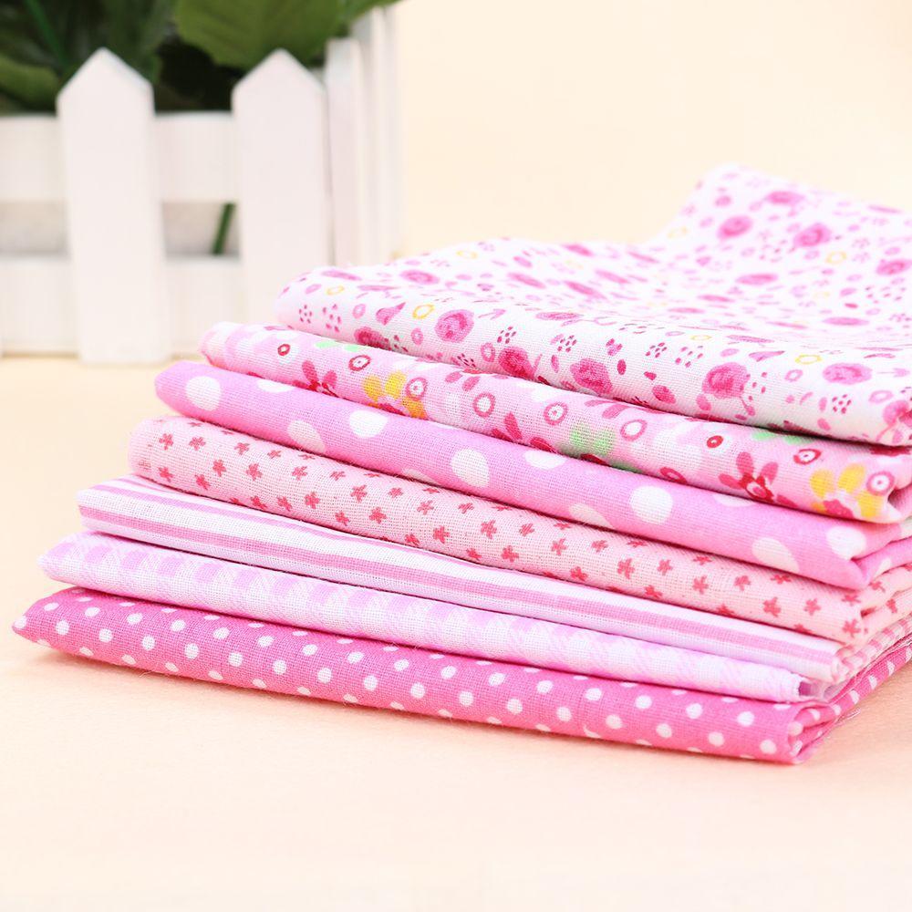 Buy 7 Pcs/lot DIY Doll Tissue Sewing Patchwork Textile Fabric Bundle ...