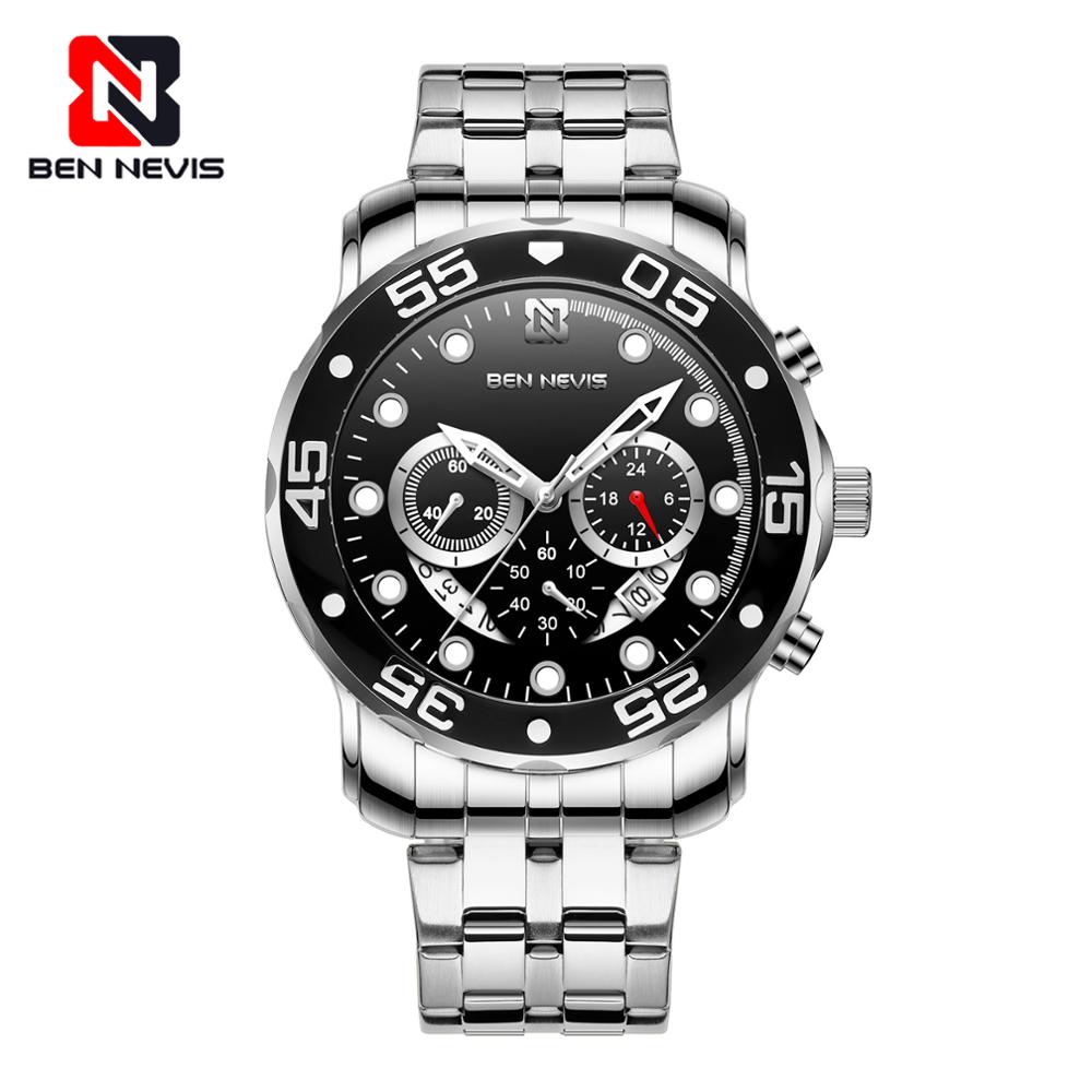 Buy Ben Nevis Luxury Brand Full Stainless Steel Quartz Watches Business ...
